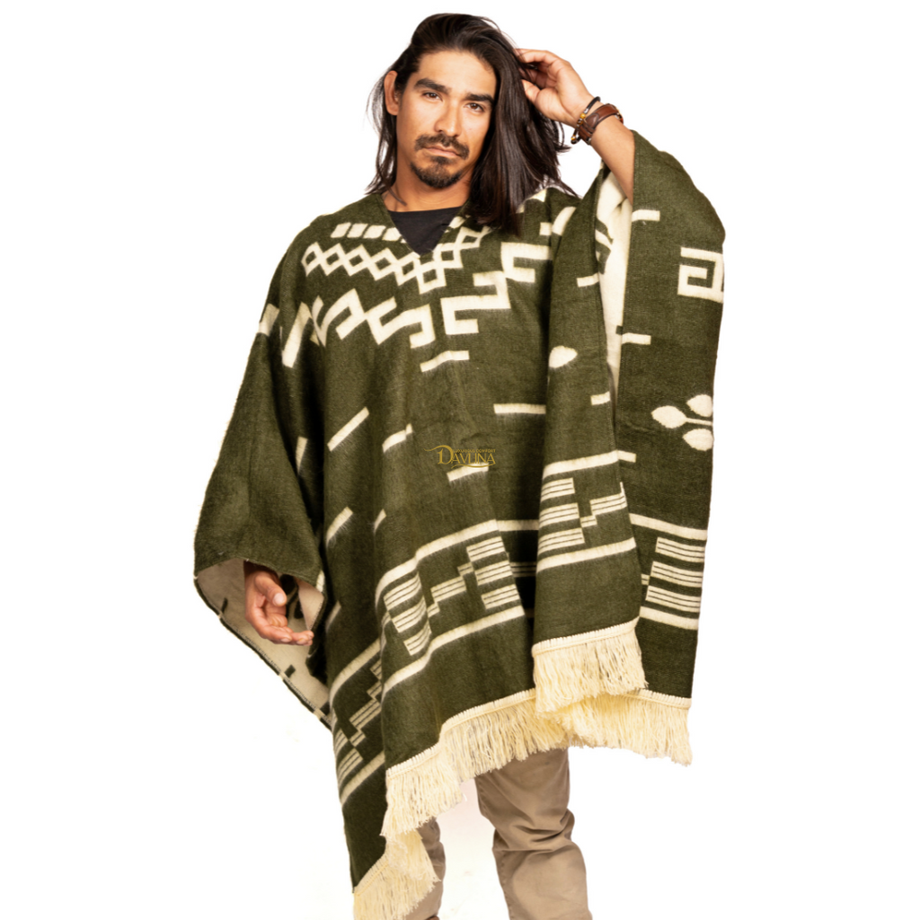 Clint Eastwood Replica, Alpaca Wool Poncho - Olive Green – DAVLINA