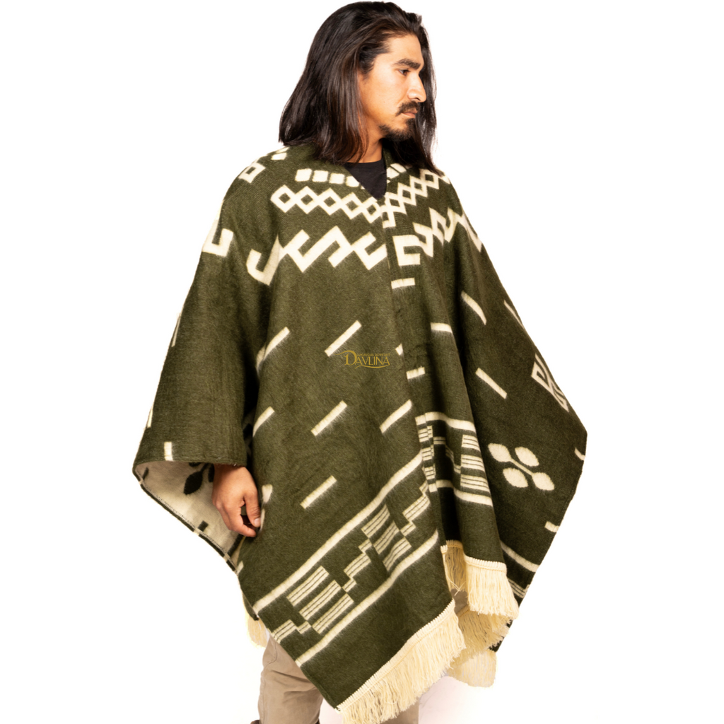 Clint Eastwood Replica, Alpaca Wool Poncho - Olive Green – DAVLINA