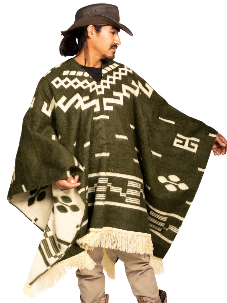 Clint Eastwood Replica, Alpaca Wool Poncho - Olive Green – DAVLINA