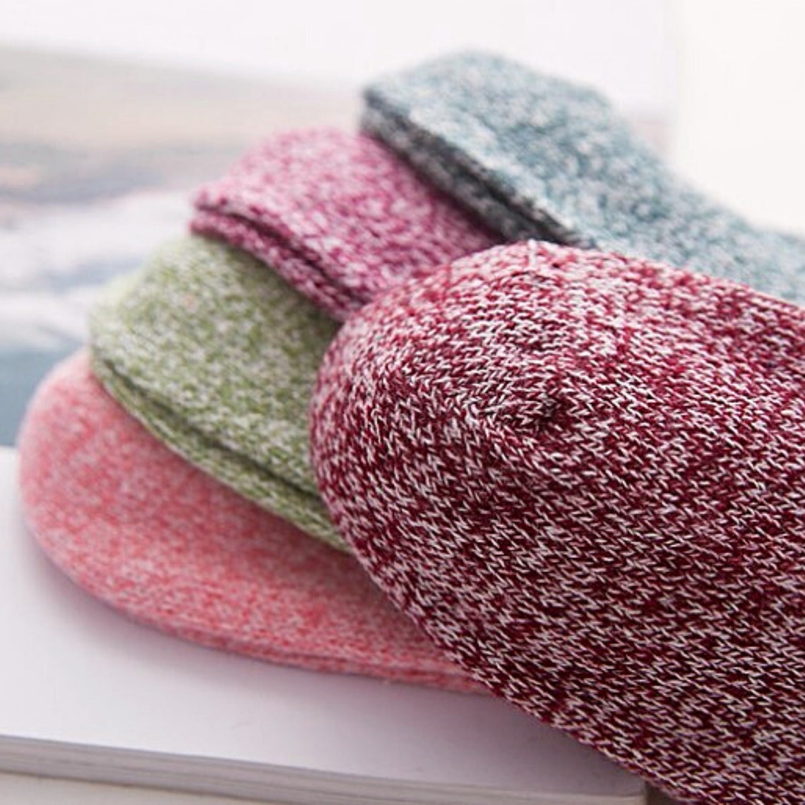 5 Pairs Cashmere Wool Blend Socks – DAVLINA